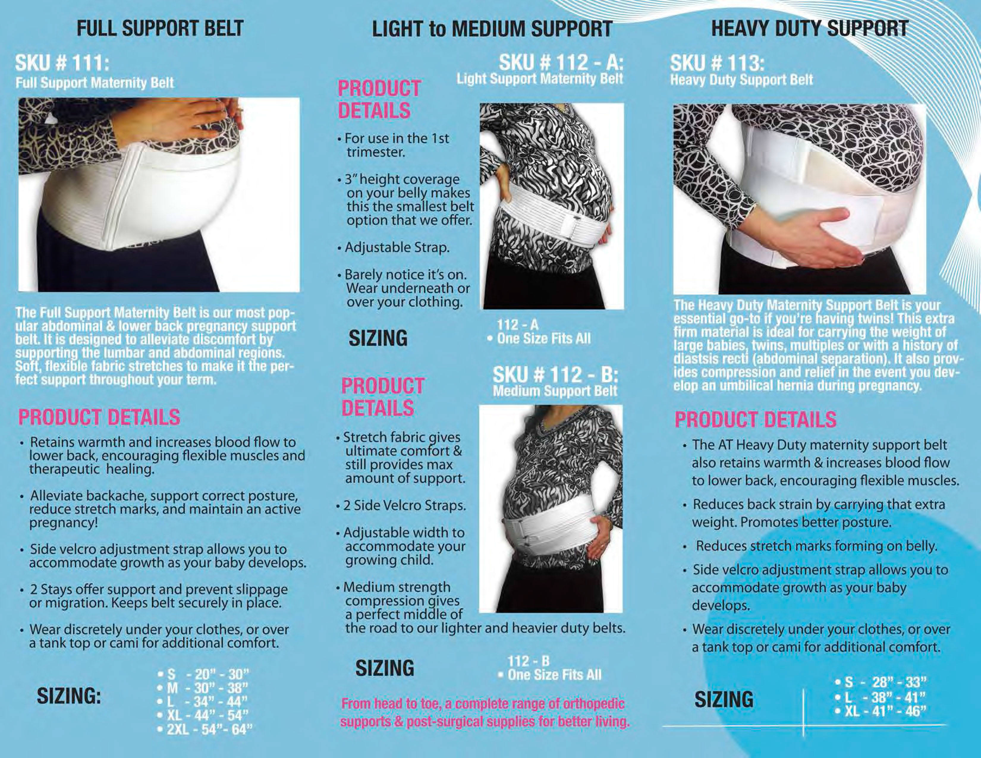 AT Surgical / Maternity Trifold Brochure – Castle Concepts & Design